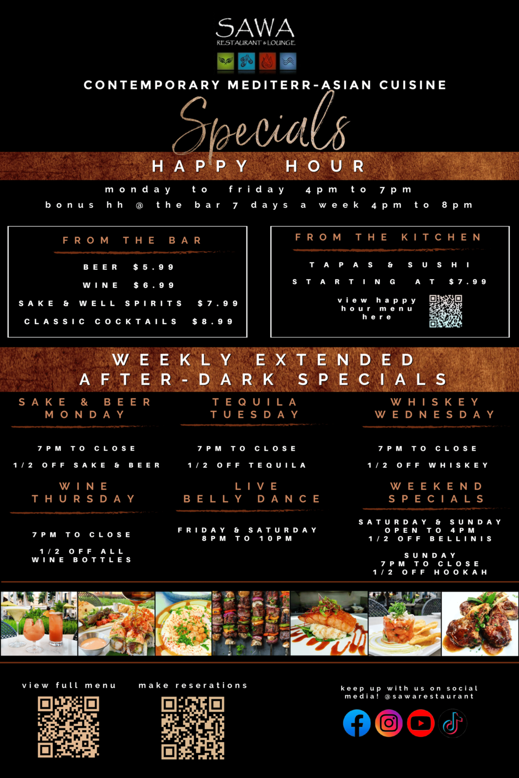 Sawa Restaurant – Miami Best Restaurants Sawa Mediterranean Restaurant and Lounge – Coral Gables ...